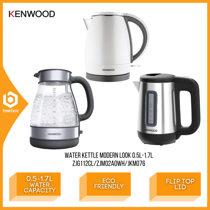 Kenwood Water Kettle Modern Look 0.5L-1.7L ZJG112CL ZJM02A0WH JKM076 ...