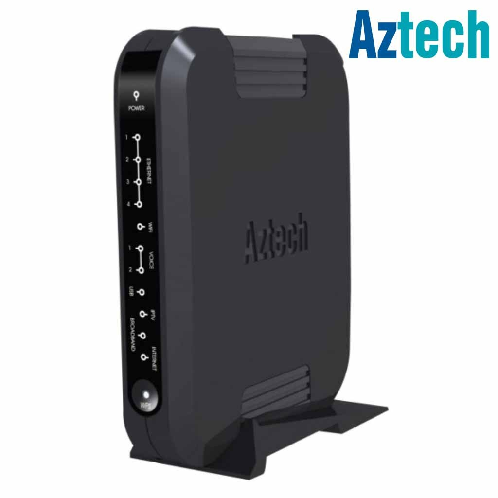 Aztech DSL-7000GRV Wireless N 300Mbps Dual Band Fiber Gigabit ...