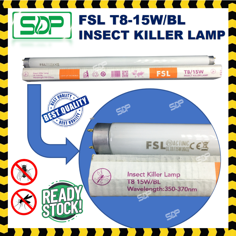 FSL T8 15W/BL / F 15T8/BL / Insect Killer Lamp / Replacement Insect ...