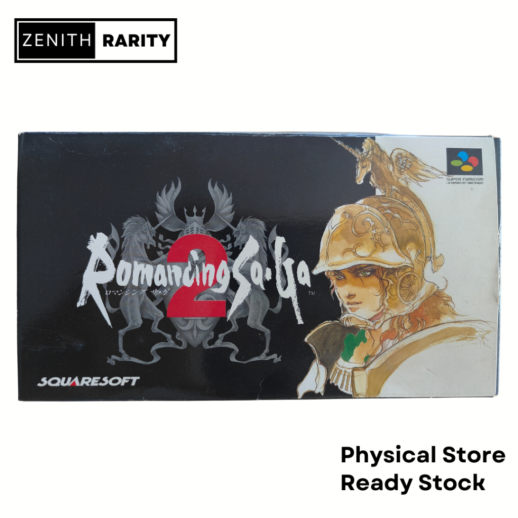 Zenith Rarity Nintendo Super Famicom SFC game Romancing Saga 2 boxset ...