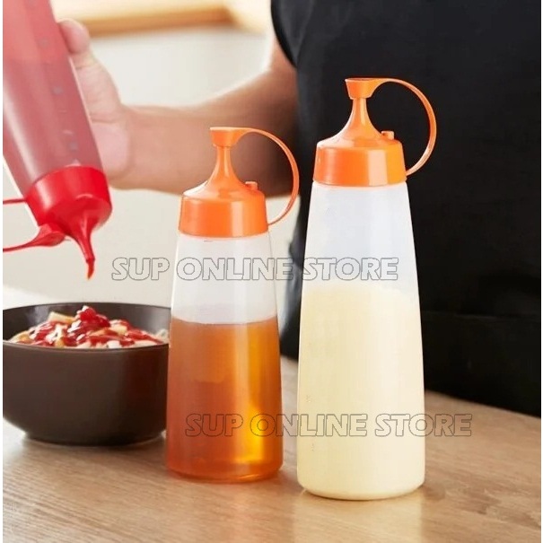 Thick Sauce Squeezer with Scale/ Big Mouth Sauce Bottle/ Sos Bottol ...