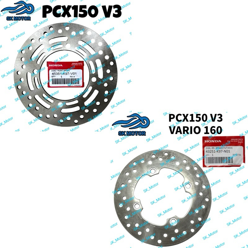 Honda PCX 150 New V3 VARIO 160 Original Front Rear Brake Disc Break ...