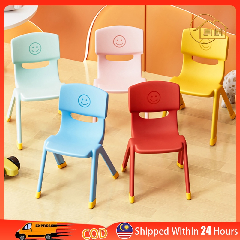 LI- Kindergarten Kid Study Chair Kerusi Taska Kanak Plastic Kids Chair ...