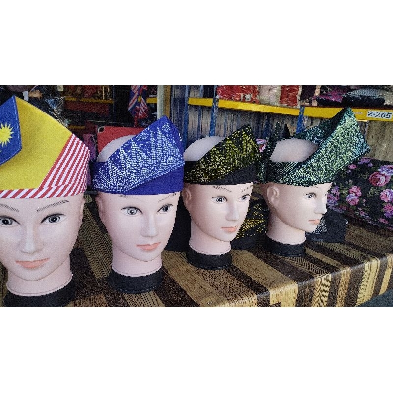 READY STOCK Tanjak Tengkolok songket raya merdeka replika keris merdeka ...
