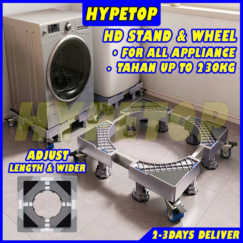 Heavy Duty Washing machine stand Shock proof adjustable wheel fridge ...