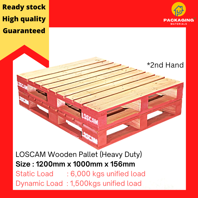 Second Hand Loscam Wooden Pallet Heavy Duty 1pcs (1200 x 1000 x 156mm ...