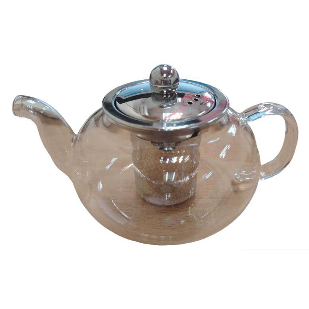 Glass Teapot 600ml / 800ml, glass burner or complete set / Teapot Kaca ...