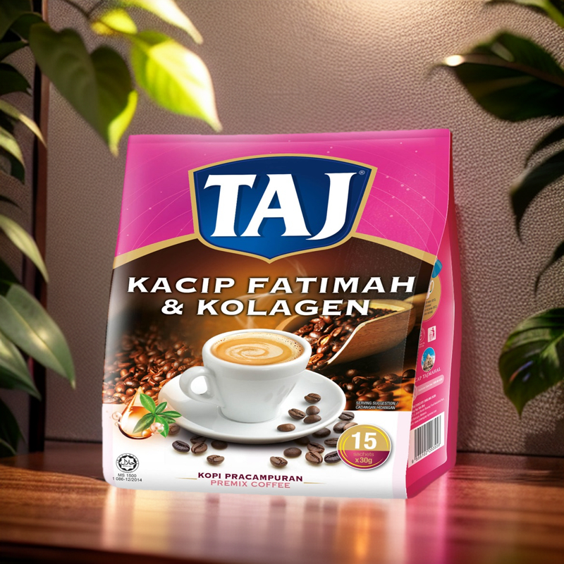 TAJ Kacip Fatimah & Collagen Premix Coffee (30g x 15sticks) | Shopee ...