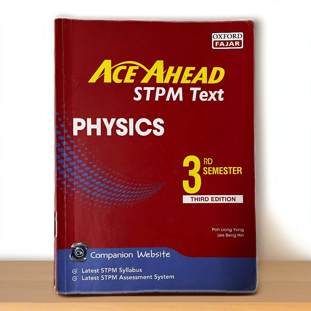 Oxford Fajar Ace Ahead STPM Physics Textbook Semester 3 3rd Edition ...