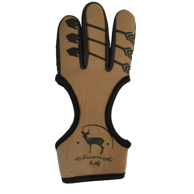 Protective 3 Fingers Hand Neoprene Guard Glove Safety Archery Recurve ...