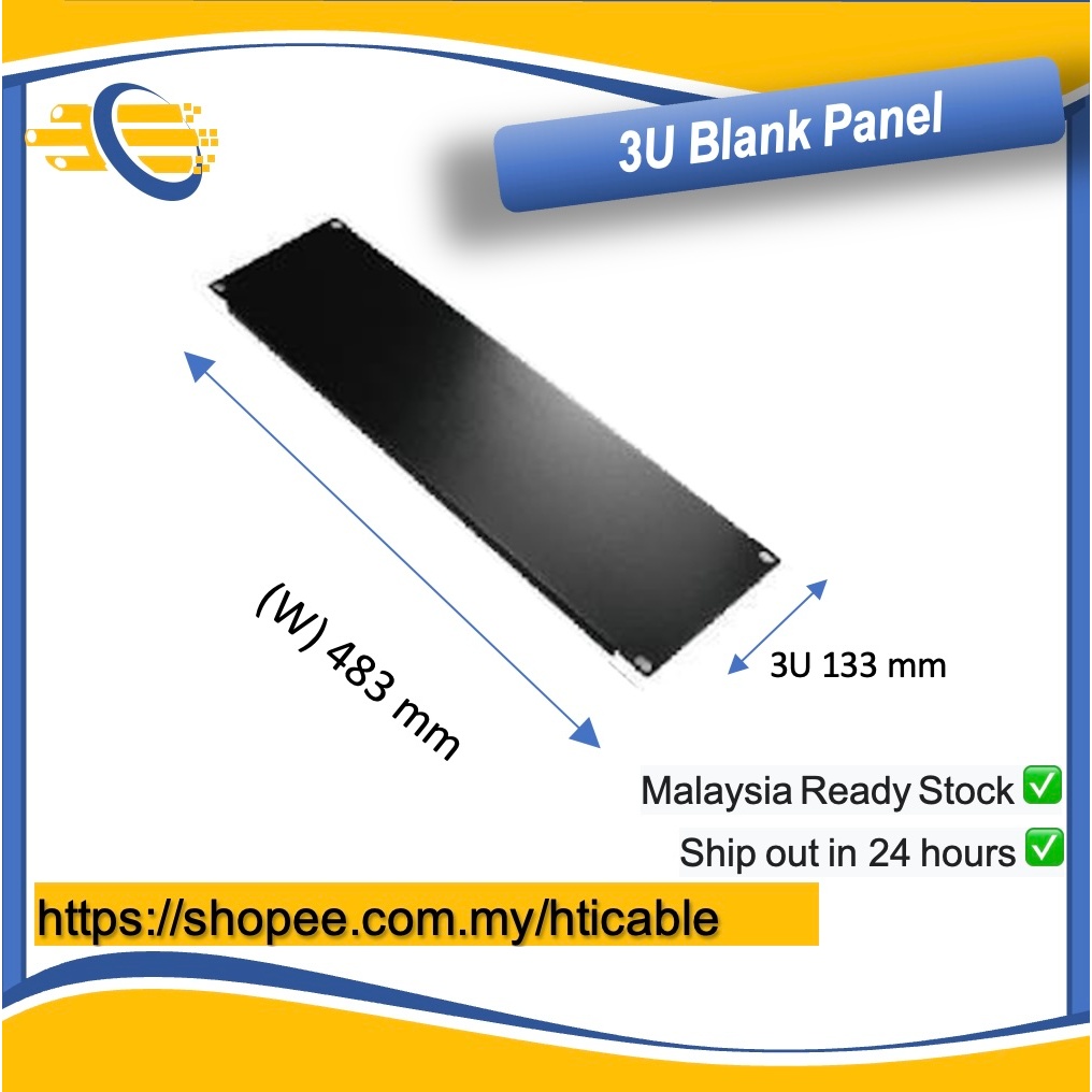 19'' Inch Server Rack Blank Panel 1U, 2U, 3U, 4U | Shopee Malaysia