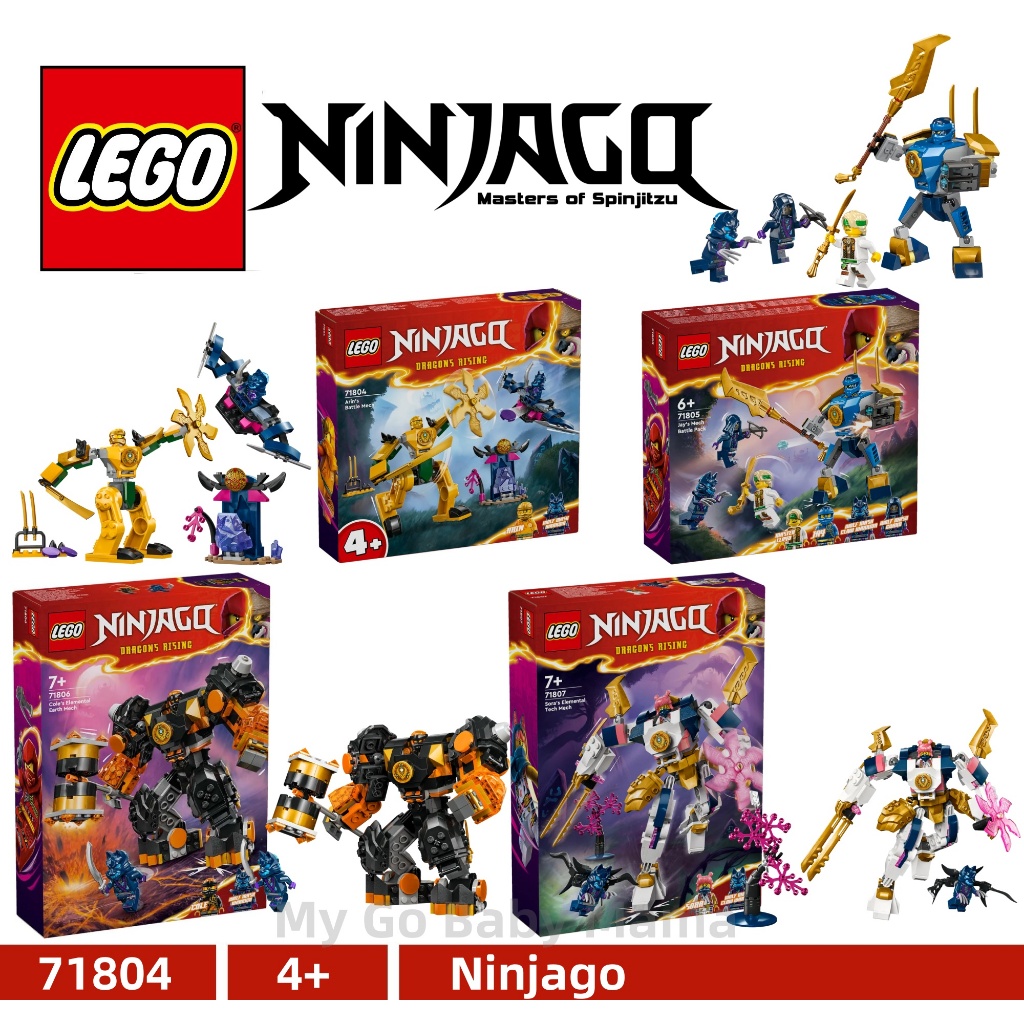 LEGO Ninjago 71804 Arin's Battle Mech 71805 Jay's Battle Pack 71806 ...