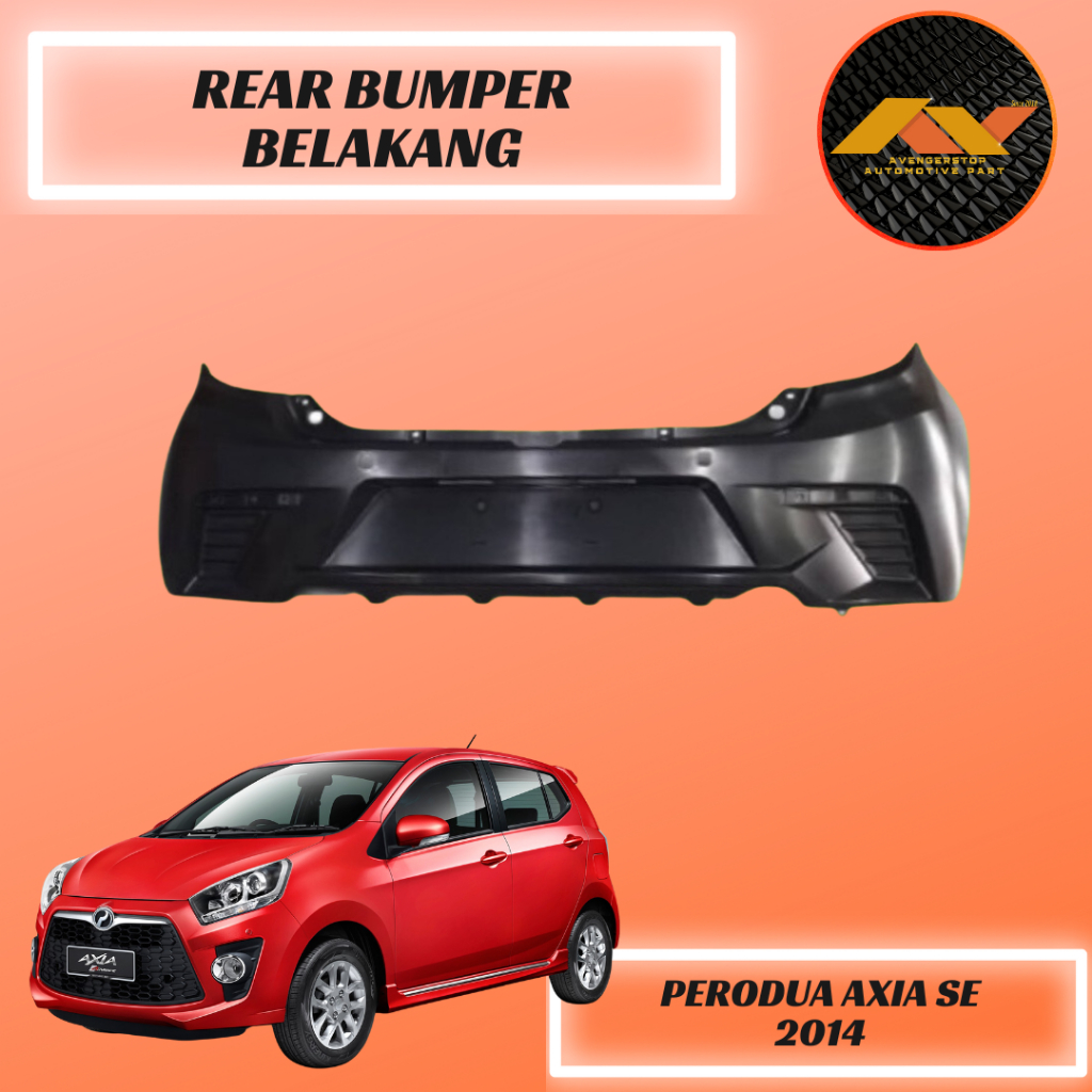 Perodua Axia 2014 - 2019 Se Rear Bumper New 100% New High Quality ...