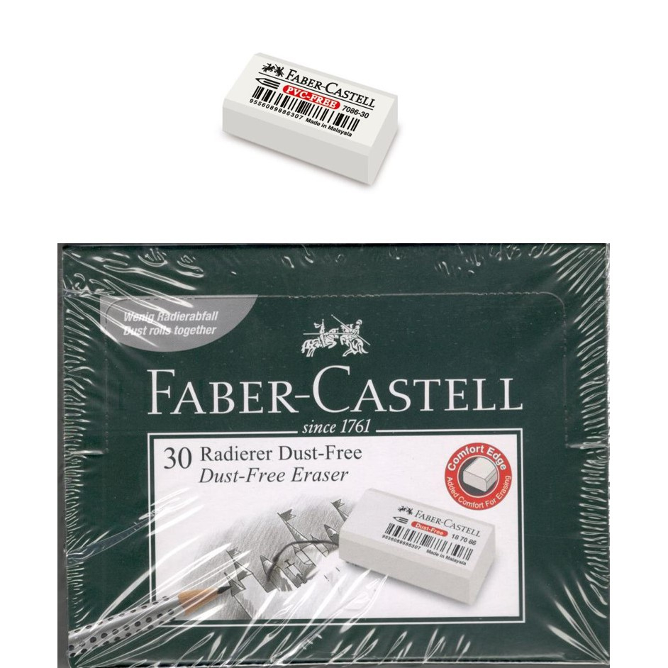 Faber Castell Dust Free Eraser 708630 (Box of 30pcs) | Shopee Malaysia