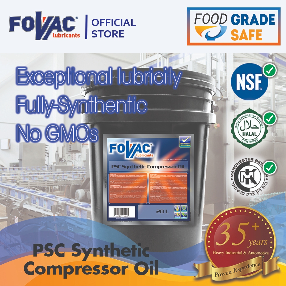 PSC Synthetic Compressor Oil Food Grade Food Safe - 20L | Shopee Malaysia