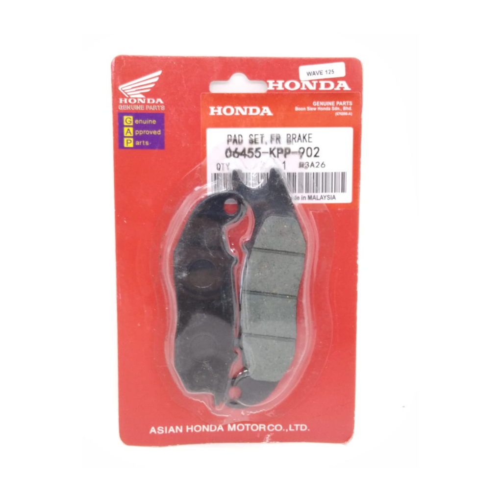 HONDA WAVE 125 FRONT DISC PAD 100% ORIGINAL / BRAKE PAD DEPAN W125 ...