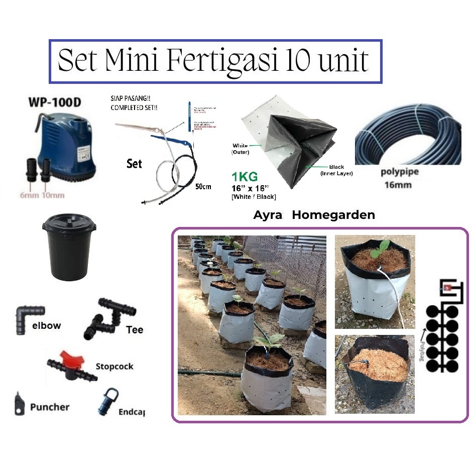 Mini Set Fertigasi 10 Pokok | Shopee Malaysia