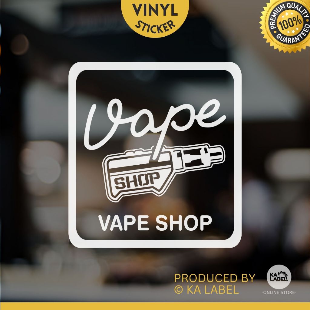 Vape Shop sign Sticker Home / Office / Shop Vinyl Sticker (Die-cutting ...
