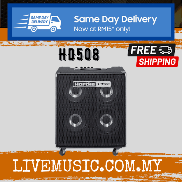 Hartke HD508 - 500 Watt Bass Combo Amplifier (HD-508) | Shopee Malaysia