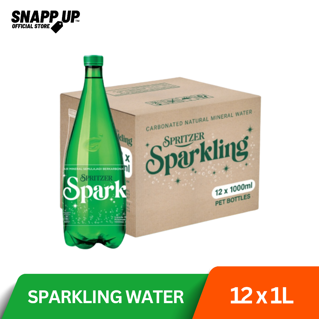 Spritzer Sparkling Natural Mineral Water 400ml/1000ml x 24/12 | Shopee Malaysia