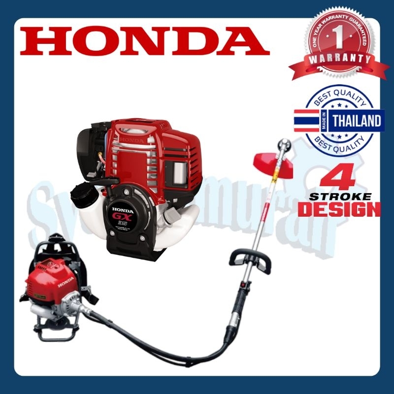 HONDA JAPAN GX35 4-Stroke Backpack Grass Brush Cutter Mesin Rumput Made ...