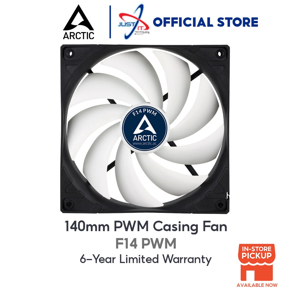 ARCTIC F14 PWM 140mm PWM CASING FAN - BLACK | Shopee Malaysia