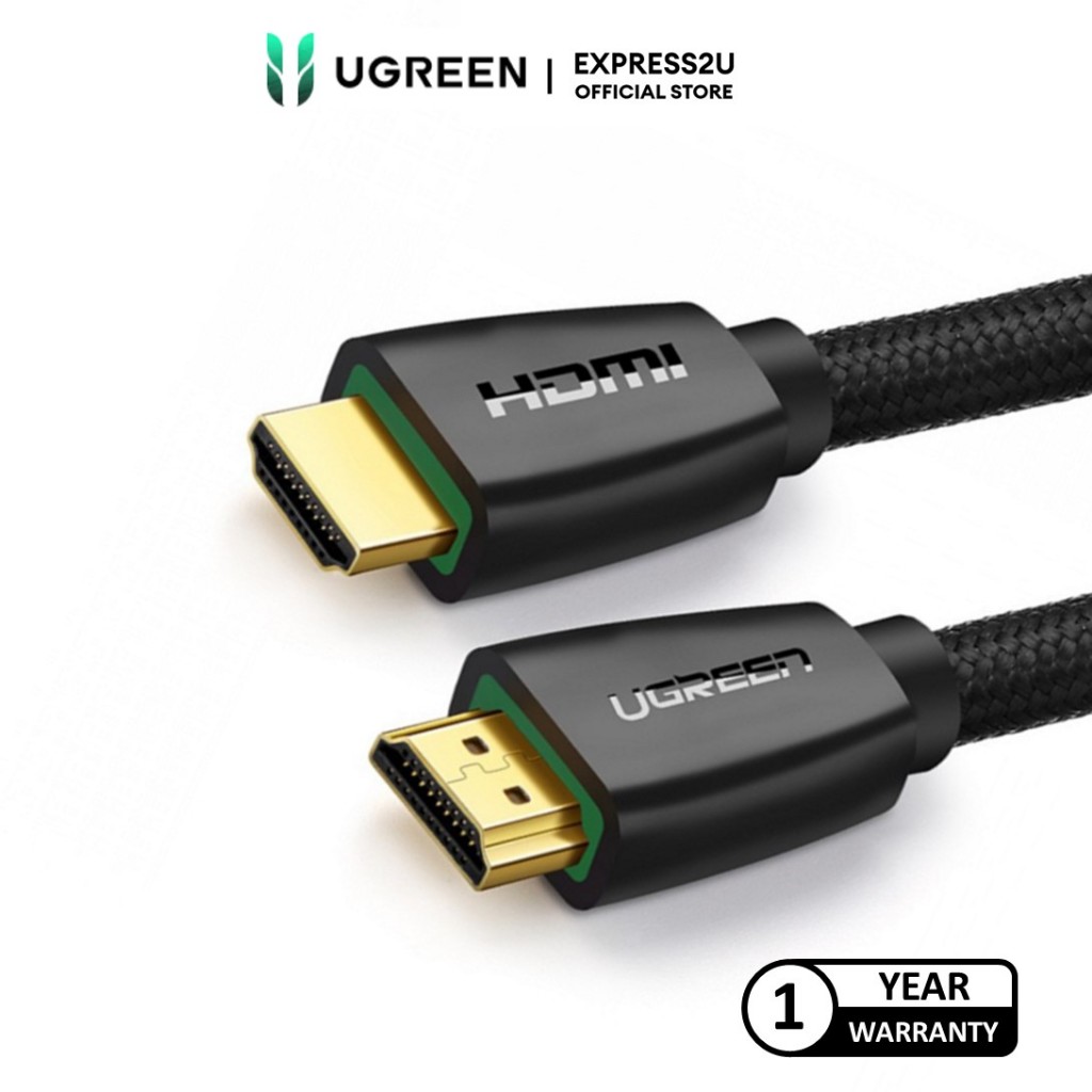 UGREEN HIGH-END HDMI 2.0 4K@60HZ CABLE WITH NYLON BRAID 1.5M/2M/3M/5M ...