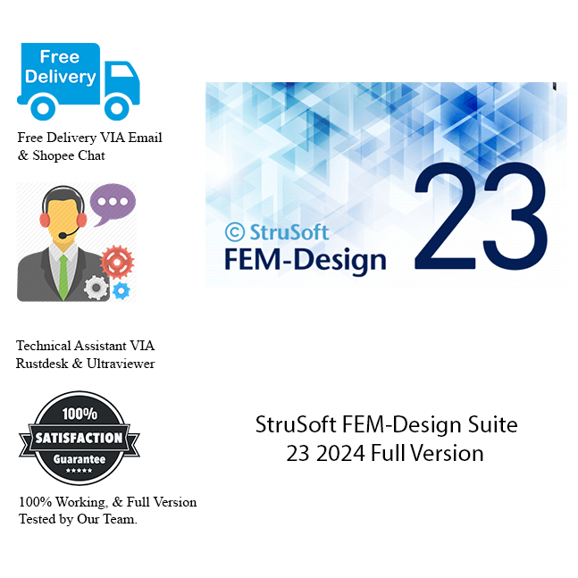 StruSoft FEM-Design Suite 23 2024 Full Version | Shopee Malaysia