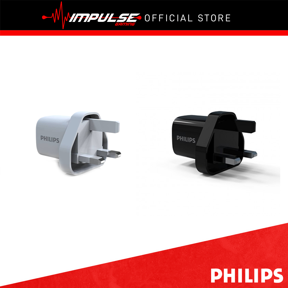 Philips Wall Charger 33W 1C1A Fast Charge - Black / White | Shopee Malaysia