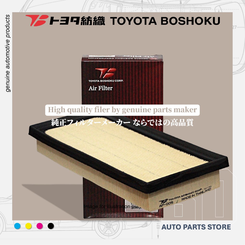 [BOSHOKU] AIR FILTER TOYOTA VIOS NCP150 17801-0Y040 | Shopee Malaysia