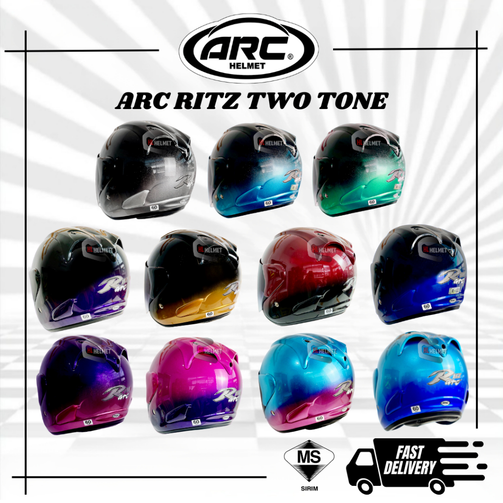 ARC RITZ TWO TONE 2024 SPECIAL COLOUR HELMET ARC ORIGINAL ( HELMET ARC ...
