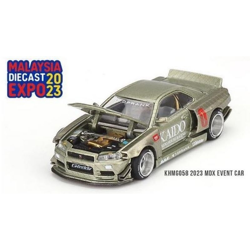 KAIDO HOUSE x Mini GT Skyline GT-R R34 Kaido MDX 2023 Exclusive KHMG058 ...