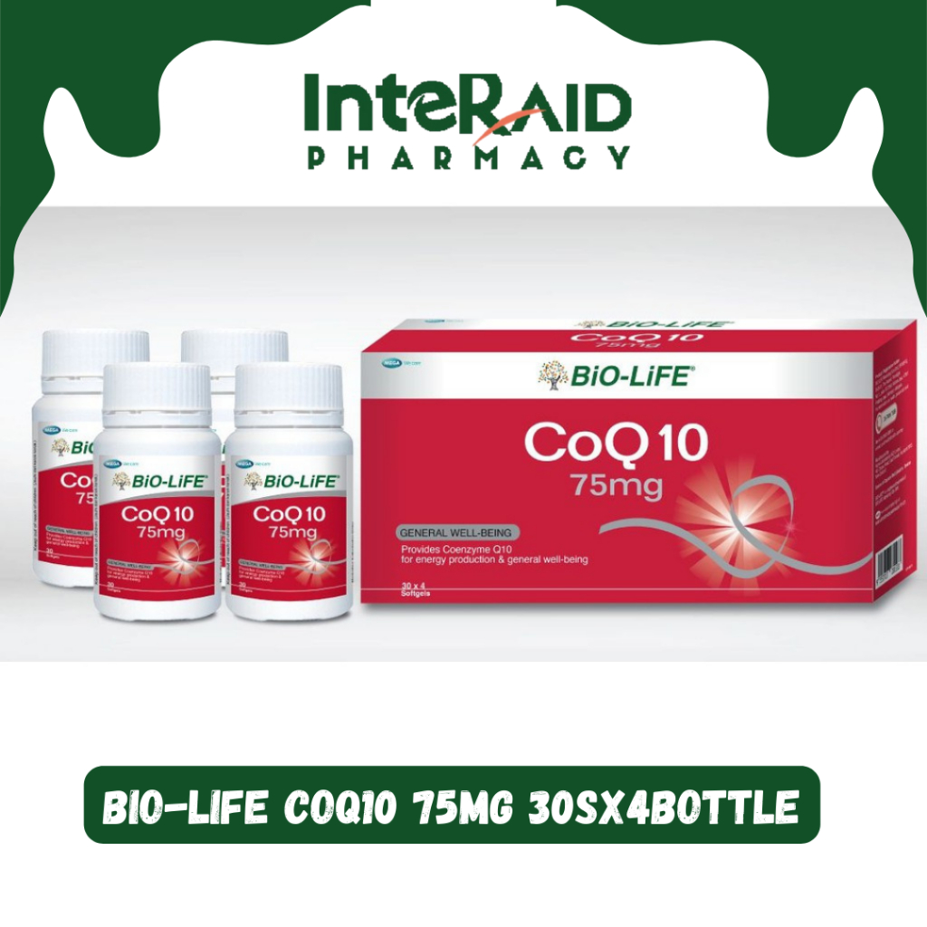 Bio-life CoQ10 75mg 30Sx4Bottle | Shopee Malaysia