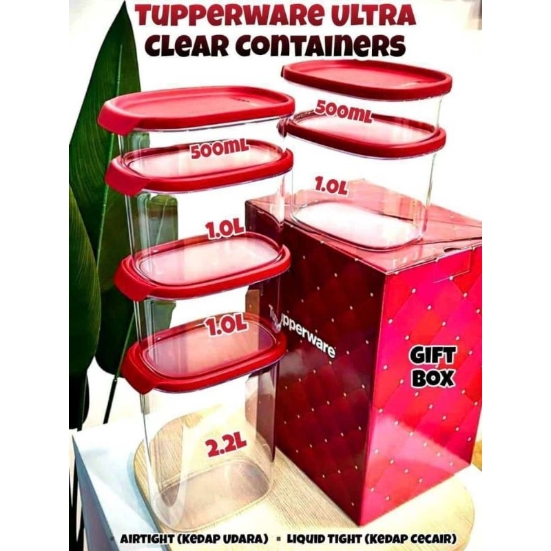(Loose) Tupperware Ultra Clear Containers | Shopee Malaysia
