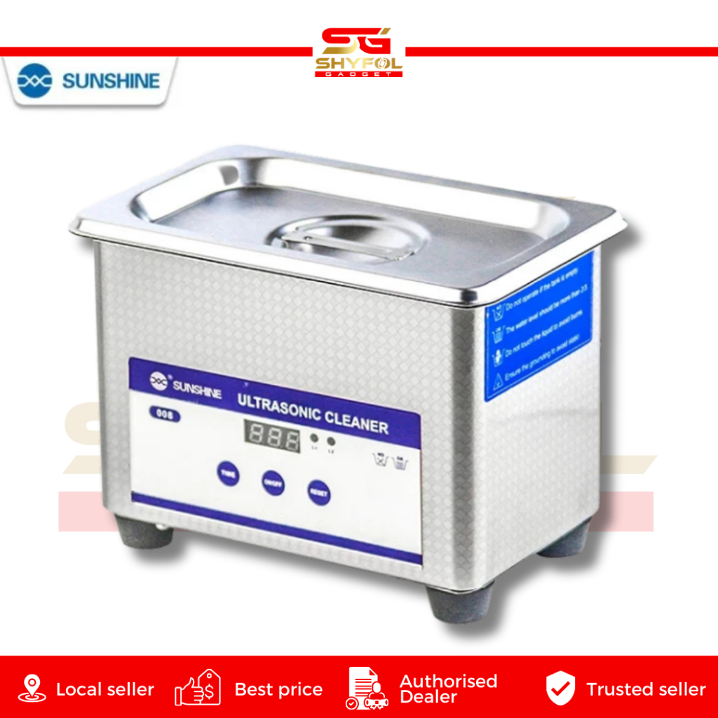 SUNSHINE S-6508T Ultrasonic Cleaner 0.8L for Mainboard LCD Screen Chip ...