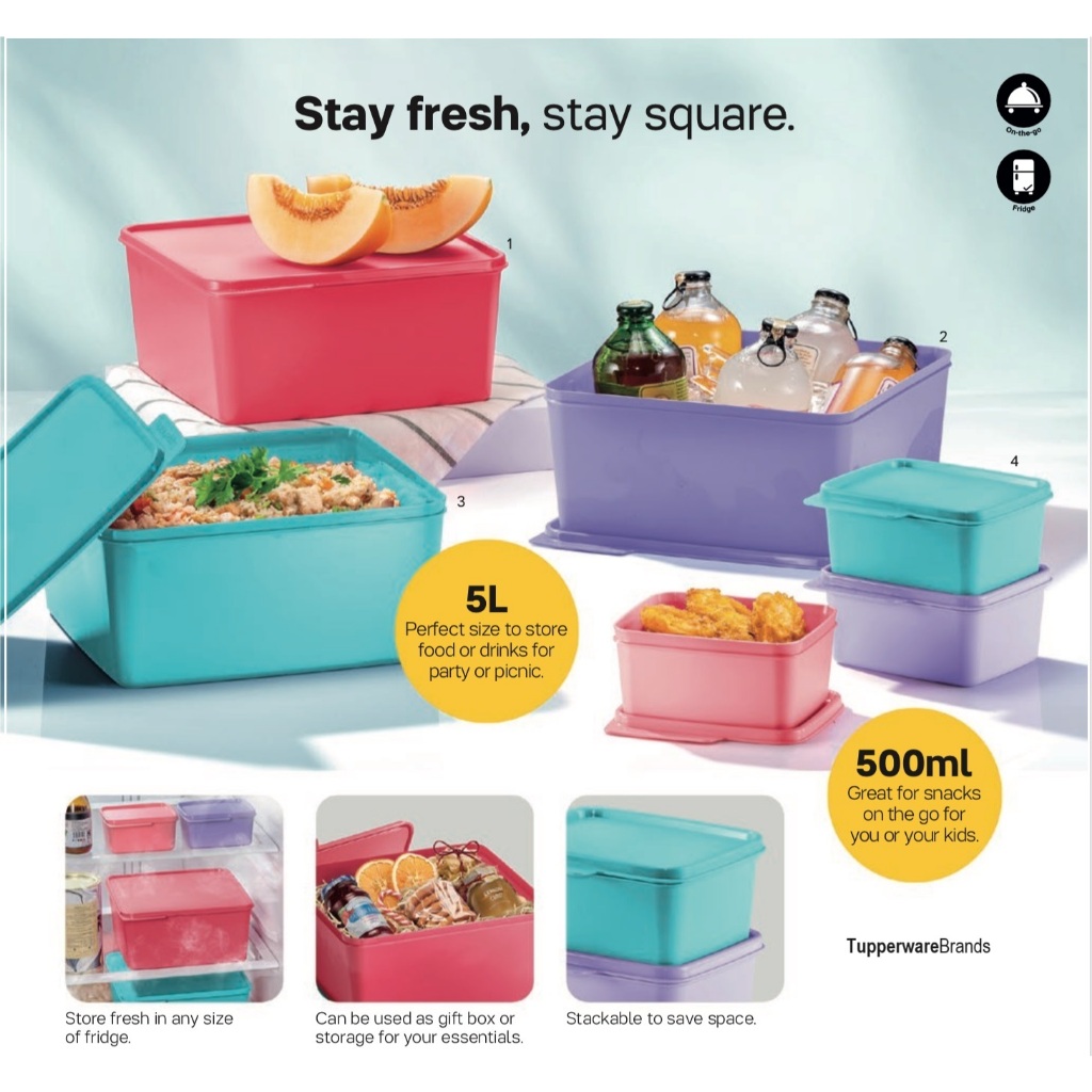 Tupperware Snack N Stack (1) 5L | Shopee Malaysia