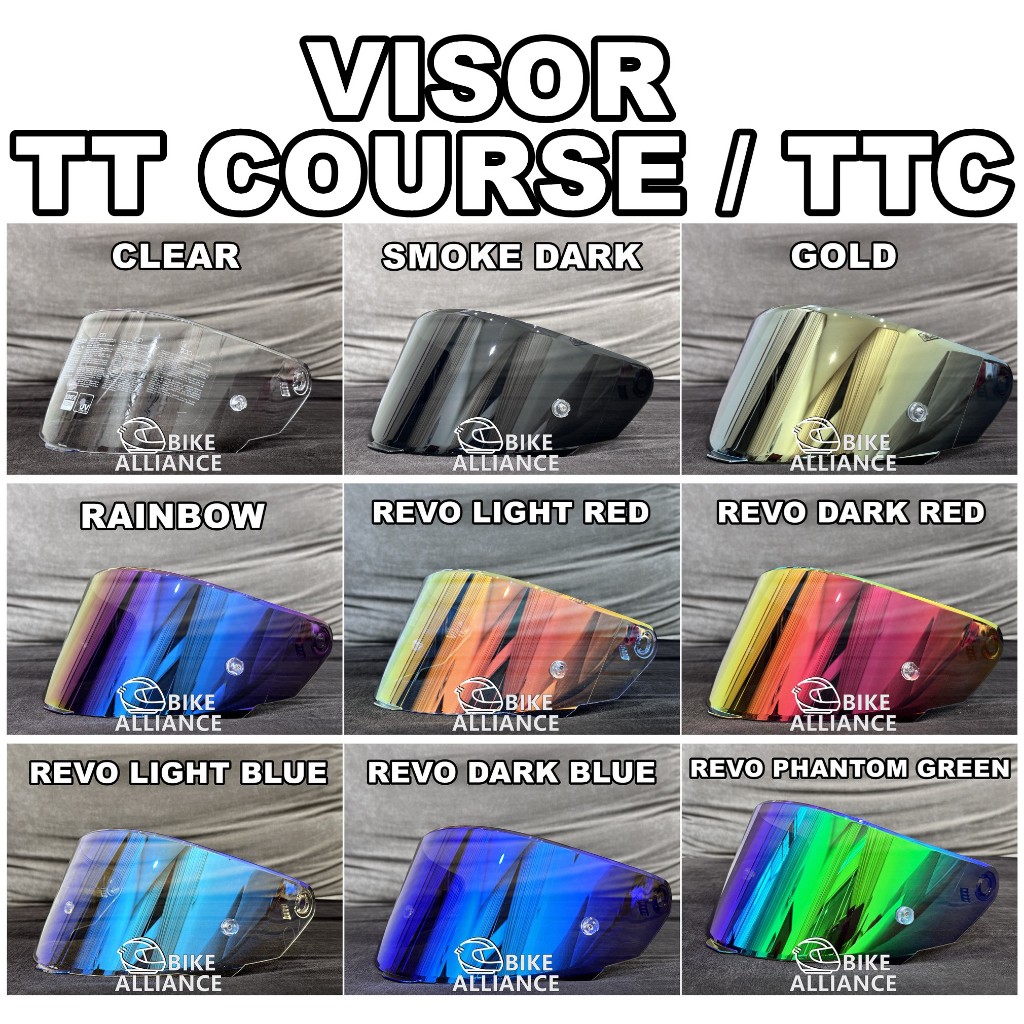READY STOCK VISOR WINGLET FOR HELMET TTC TT COURSE | Shopee Malaysia