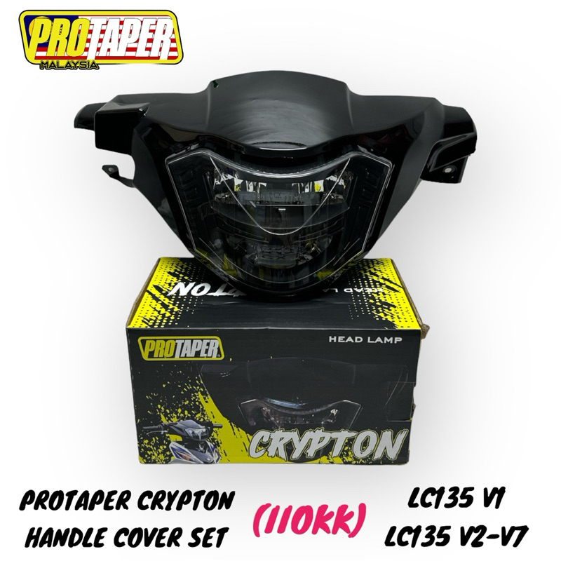 PROTAPER CRYPTON HANDLE COVER WITH LED HEAD LIGHT SET LC135 V1/V7 ...