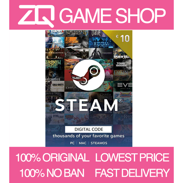 [EU] Steam Wallet Europe Games Gift Card Code EUR PC Handheld [Instant ...
