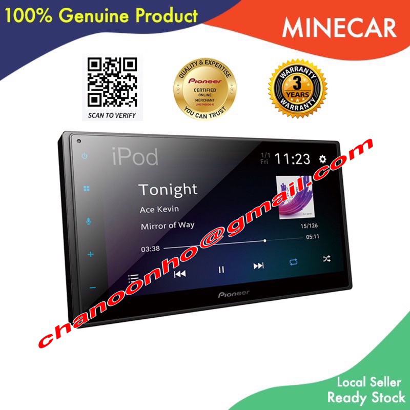 PIONEER DMH-A5450BT 7 INCHES WIRELESS APPLE CAR PLAY/ ANDROID AUTO IN ...