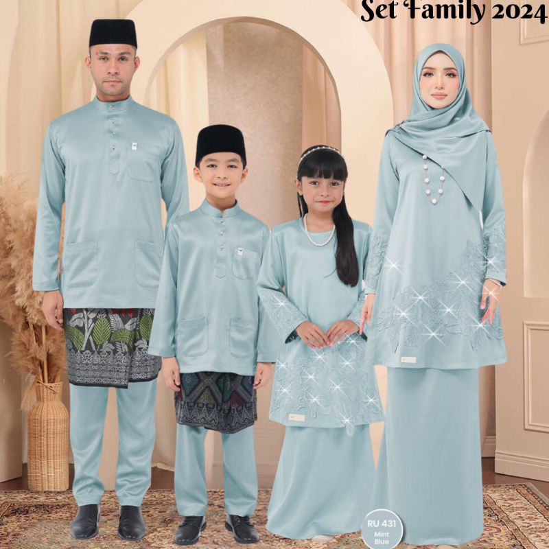 Baju Raya Sedondon Family 2024 Baju Kurung Riau Ayra & Baju Melayu ...