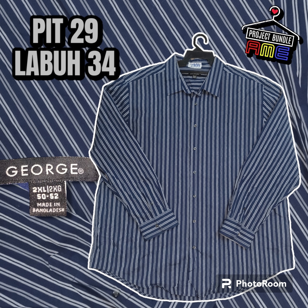 Kemeja Shirt Bigsize Oversize 4XL (Pit 29 Ukuran Dada 58 inch) | Shopee ...
