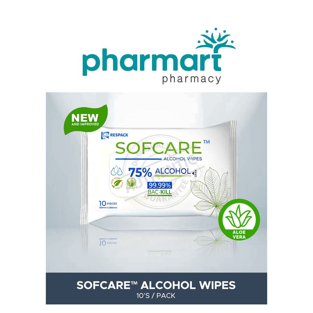 Respack Sofcare 75% Alcohol Wet Wipes 10's (EXP 06/2025) | Shopee Malaysia