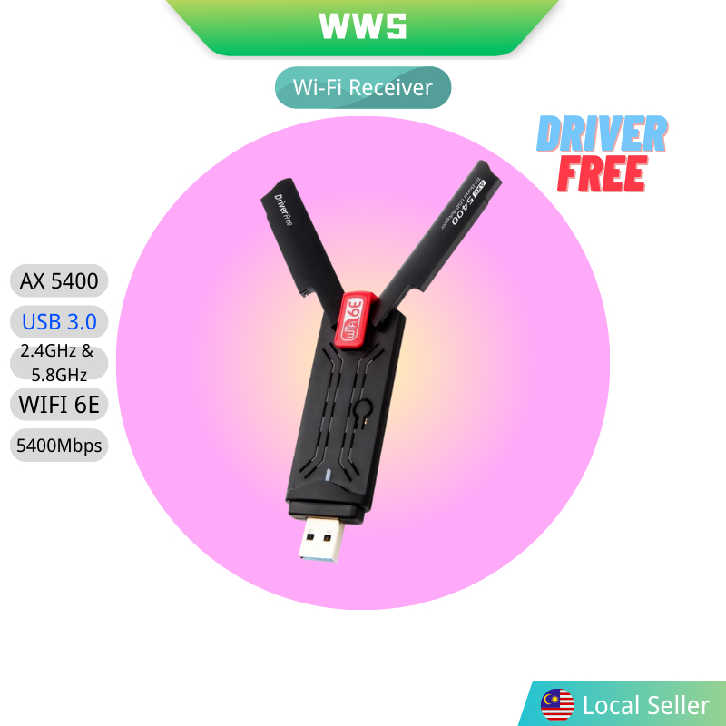 (Free Driver)Wifi Adapter Card 5400Mbps Wireless USB Wifi Modem Dual ...