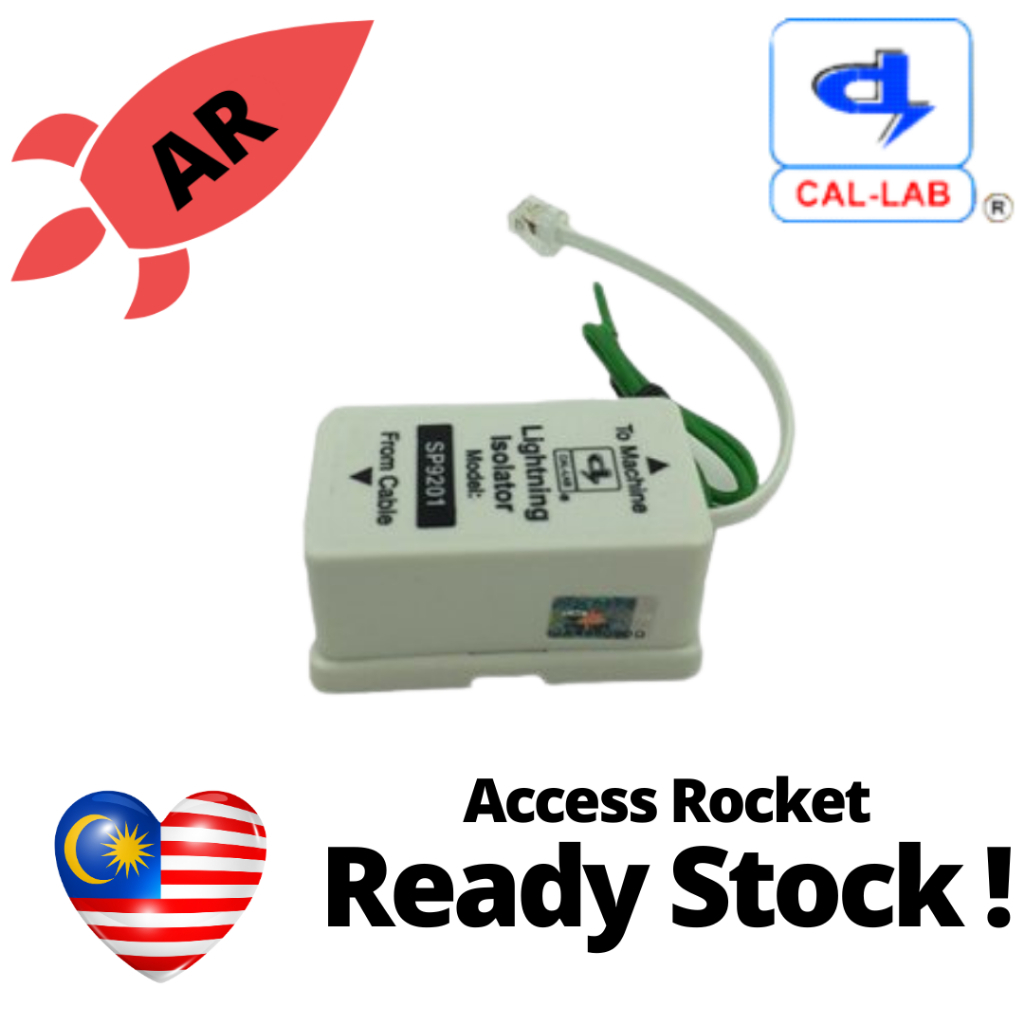 CAL-LAB Lightning Isolator For Telephone Line (SP9201-ARD) | Shopee ...
