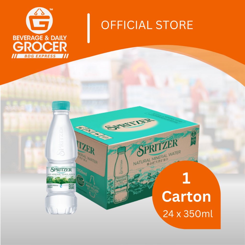 Spritzer Mineral Water ( 24 x 350ml ) 1 Carton | Shopee Malaysia