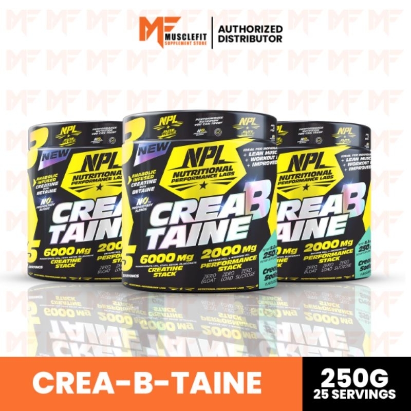 NPL CREA-B- TAINE Creatine Flavored 250 g (25 Servings ) | Shopee Malaysia