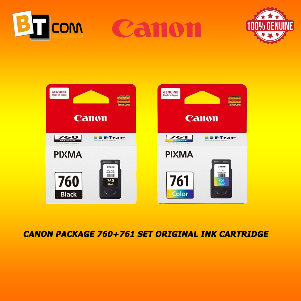 Canon Package Set Original Ink Cartridge PG-760, PG-760XL, CL-761, CL ...