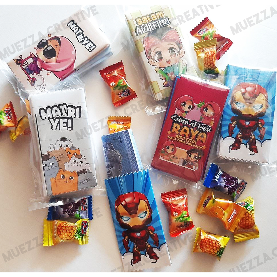 12PCS/1PKT SAMPUL RAYA CUTE GULA-GULA@JAJAN VIRAL | Shopee Malaysia