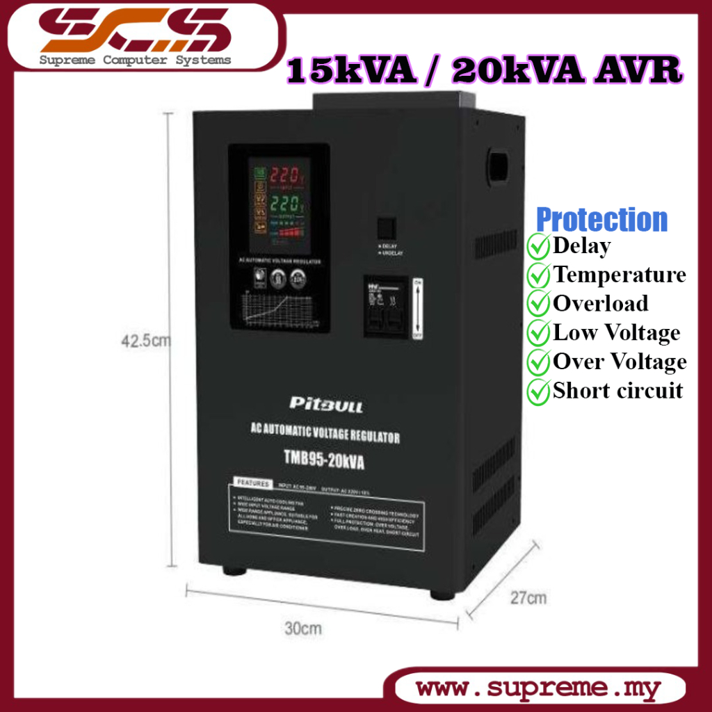 Wall Mounted AVR 15KVA 20KVA Automatic Voltage Regulator Single Phase ...